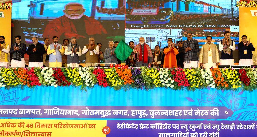 Prime Minister Narendra Modi during the inauguration and foundation ...