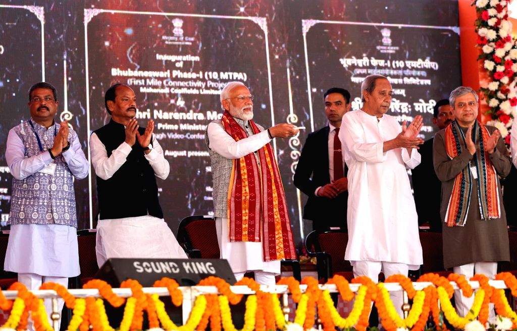 Prime Minister Narendra Modi during the inauguration of various ...