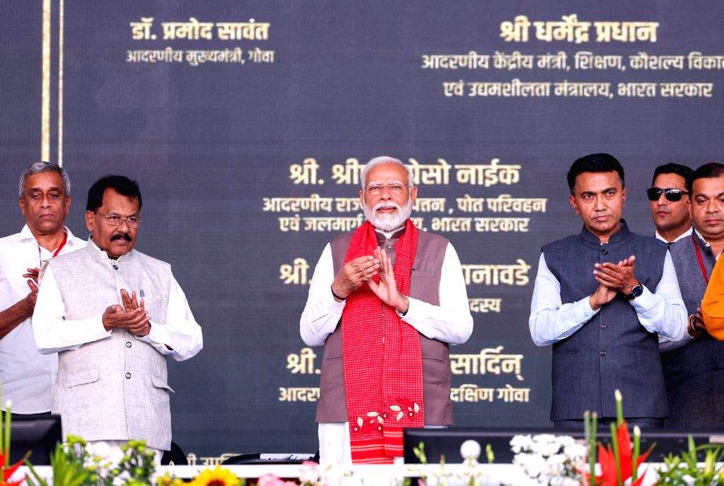 Prime Minister Narendra Modi during The Foundation Stone-Laying ...