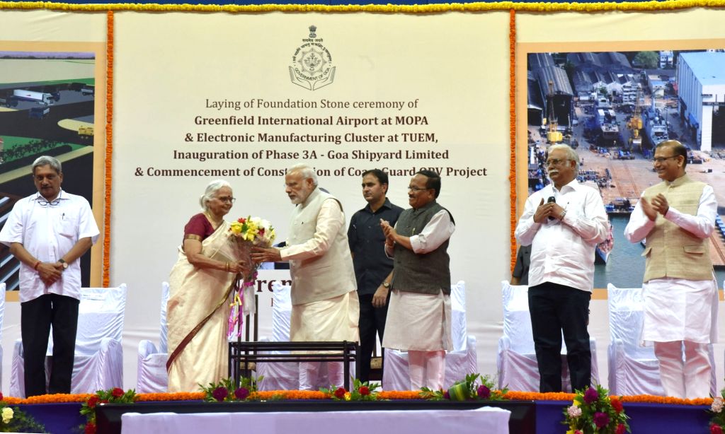 Modi lay's foundation stone of various projects in Goa