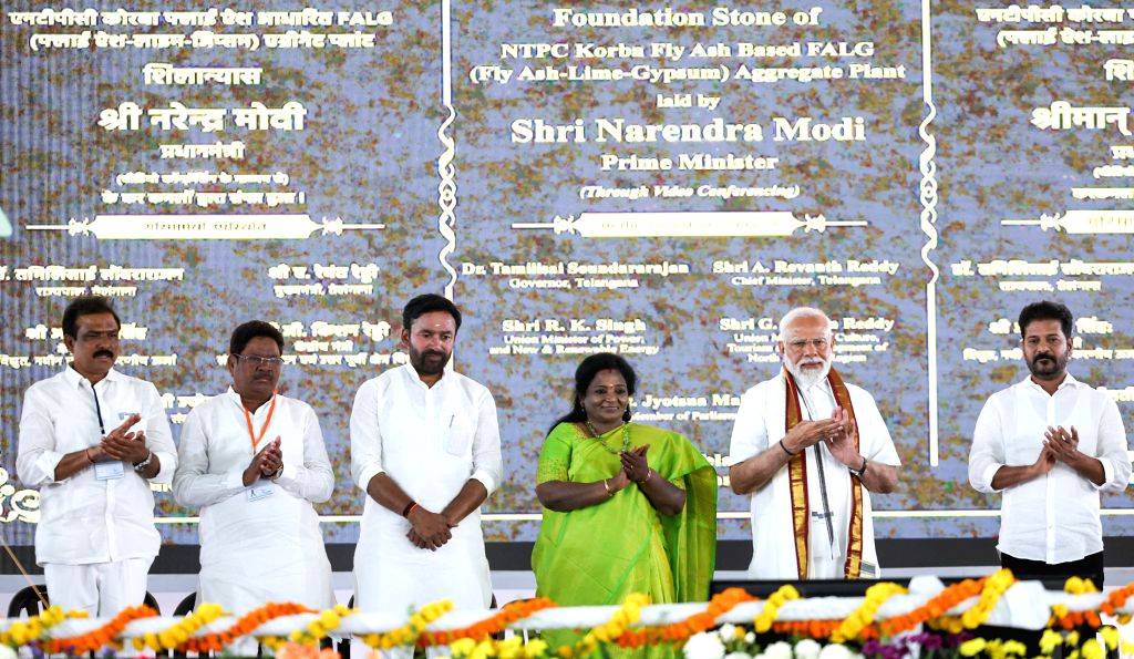 Prime Minister Narendra Modi during the launch of development initiatives