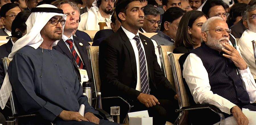 Prime Minister Narendra Modi during the Vibrant Gujarat Global Summit 2024