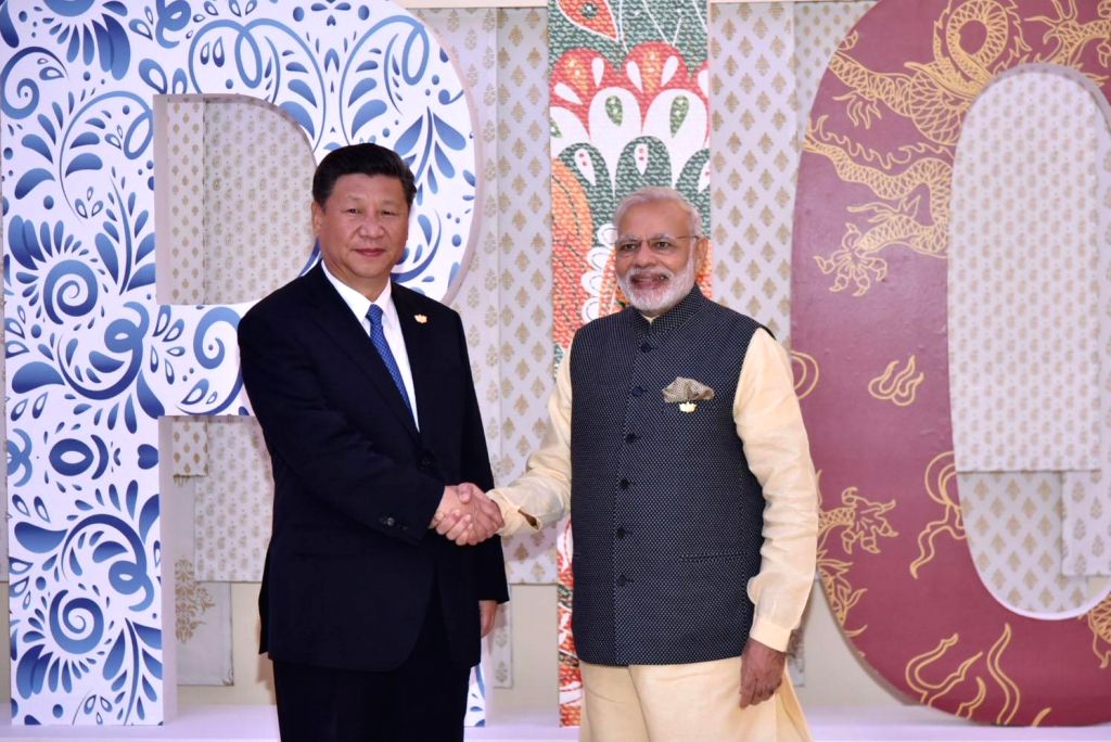 BRICS Summit - Modi welcomes Xi Jinping