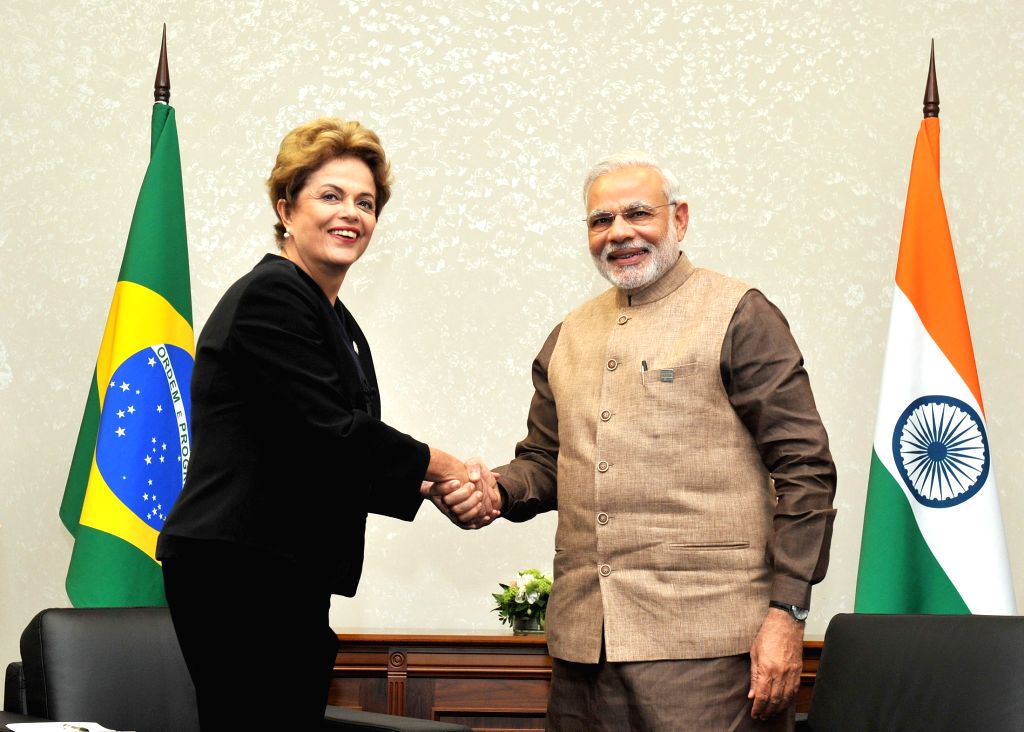 PM Modi in bilateral meeting with Brazilian President