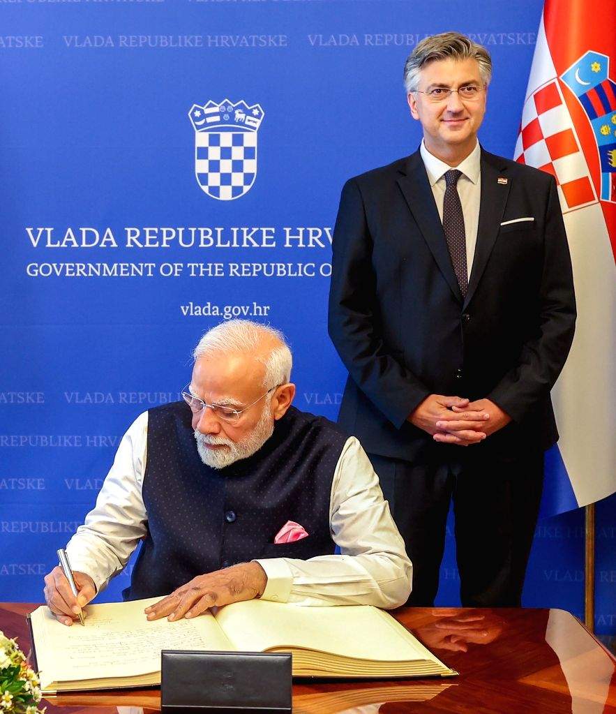 Prime Minister Narendra Modi in Croatia