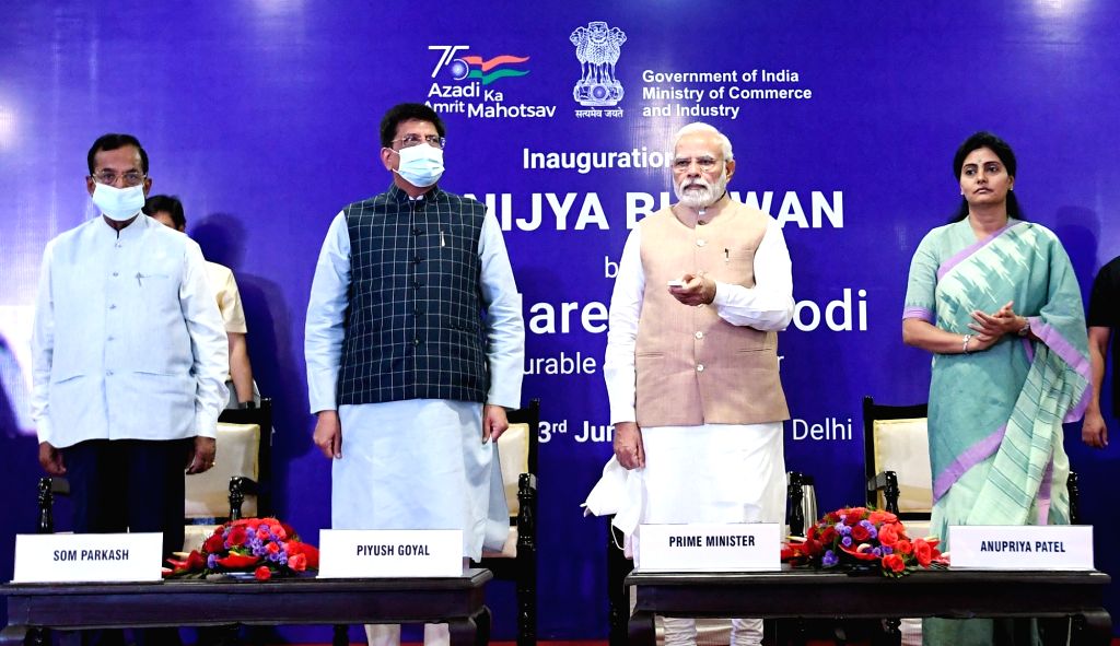 Prime Minister Narendra Modi inaugurates the 'Vanijya Bhawan
