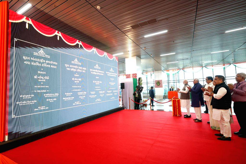 Prime Minister Narendra Modi inaugurates the new Terminal Building at ...