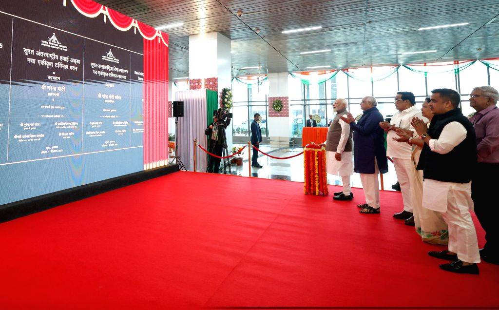 Prime Minister Narendra Modi inaugurates the new Terminal Building at ...