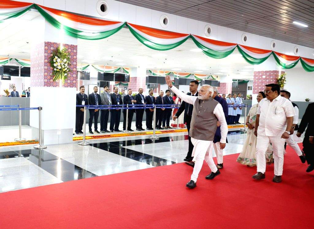 Prime Minister Narendra Modi inaugurates the new Terminal Building at ...