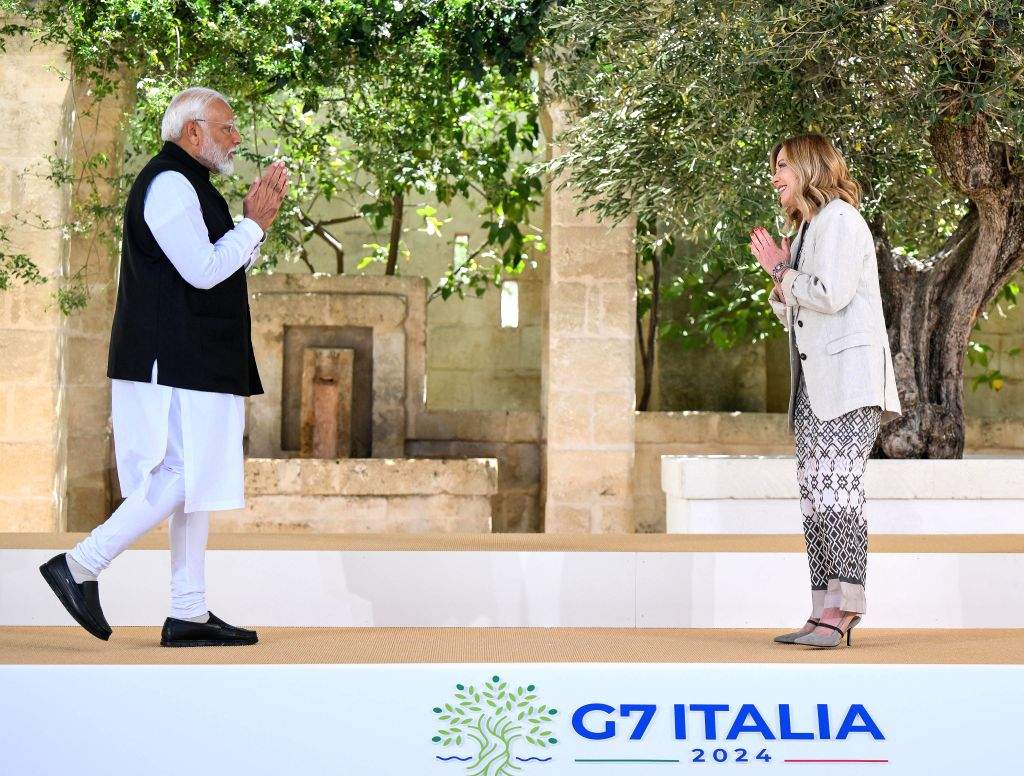 Prime Minister Narendra Modi is received by Italian Prime Minister ...