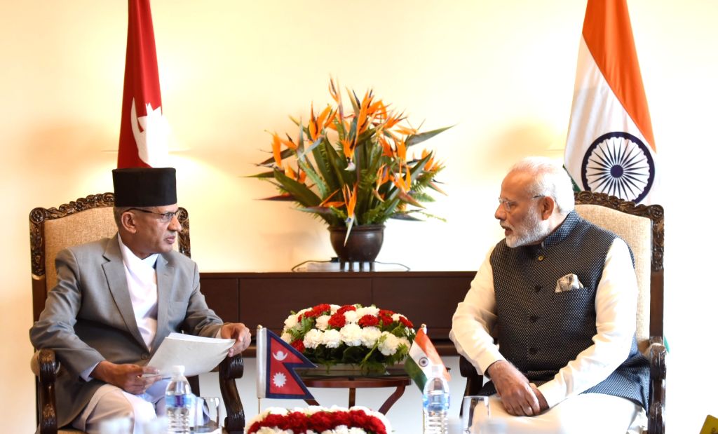Kathmandu (Nepal): Modi meets Nepal's Foreign Minister Gyawali