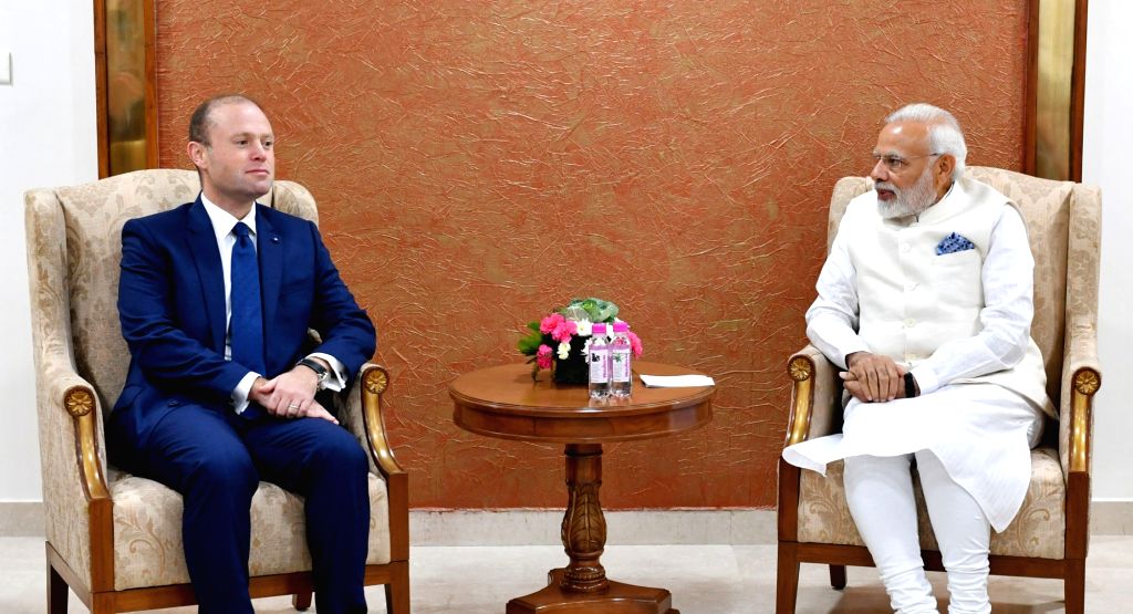 Narendra Modi meets Malta PM