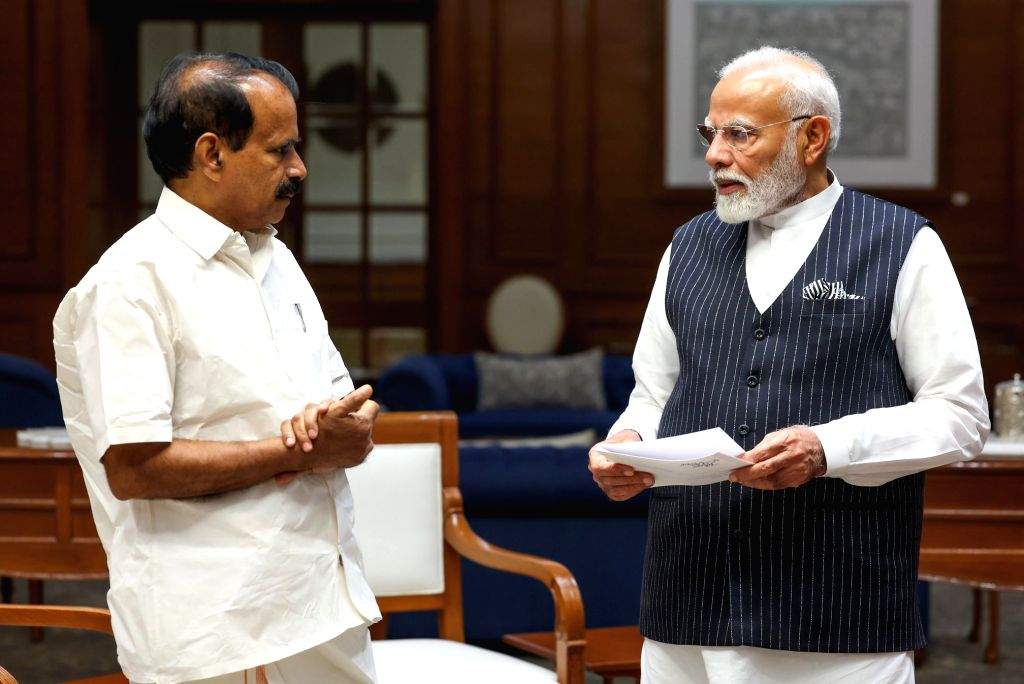 Prime Minister Narendra Modi meets Union Minister of State for Minority ...