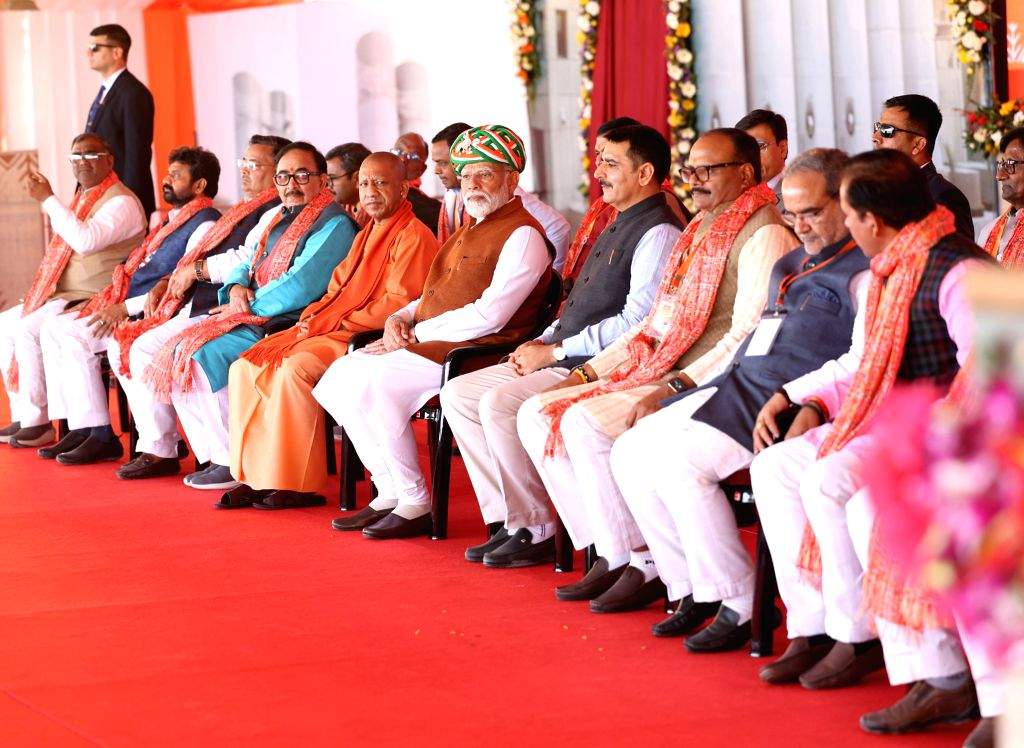 Prime Minister Narendra Modi receives warm welcome by people during the ...