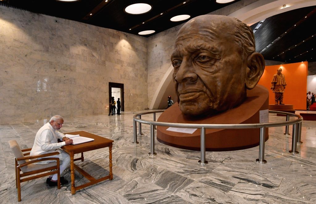 Kevadia (Gujarat): PM Modi visits Museum, Exhibition and Viewers' Gallery