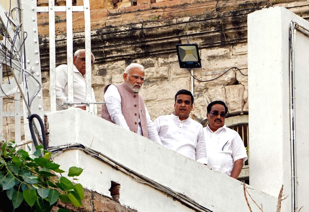 : Morbi: Prime Minister Narendra Modi visits the site of a cable bridge