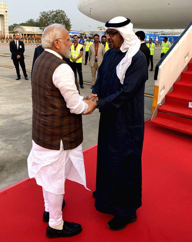 Prime Minister Narendra Modi welcomes President of UAE Sheikh Mohamed ...