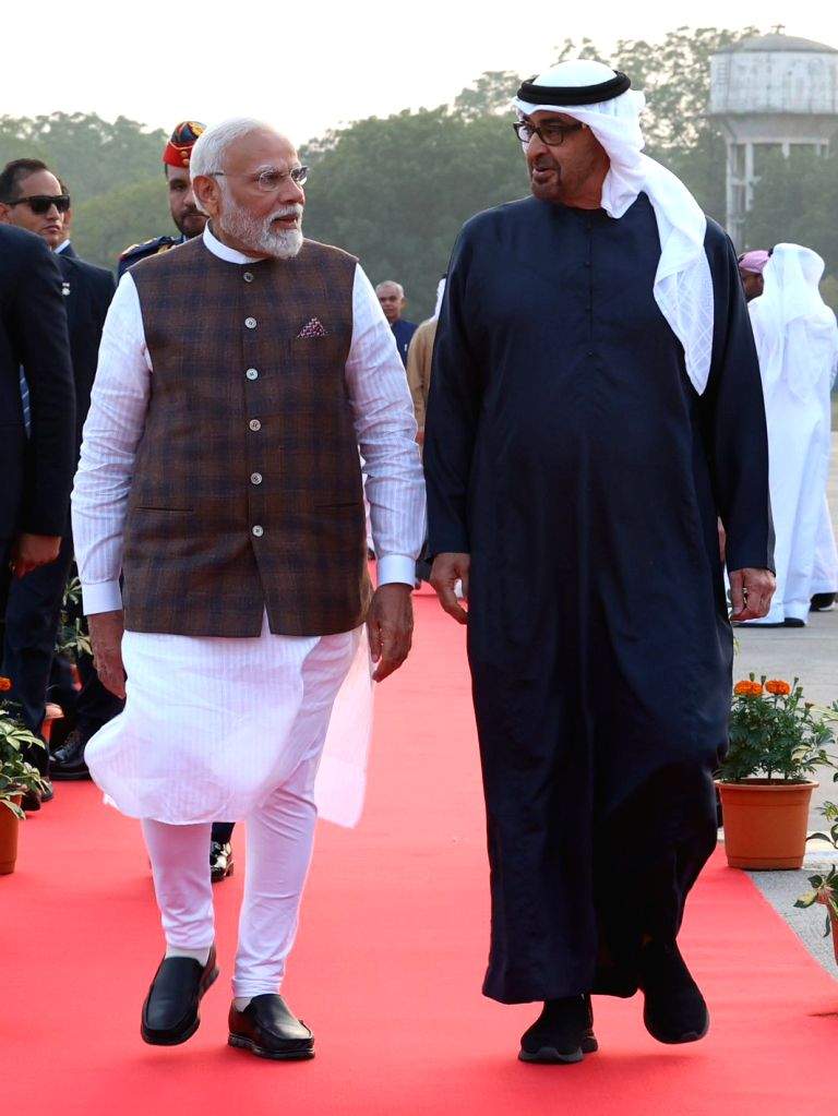 Prime Minister Narendra Modi welcomes President of UAE Sheikh Mohamed ...