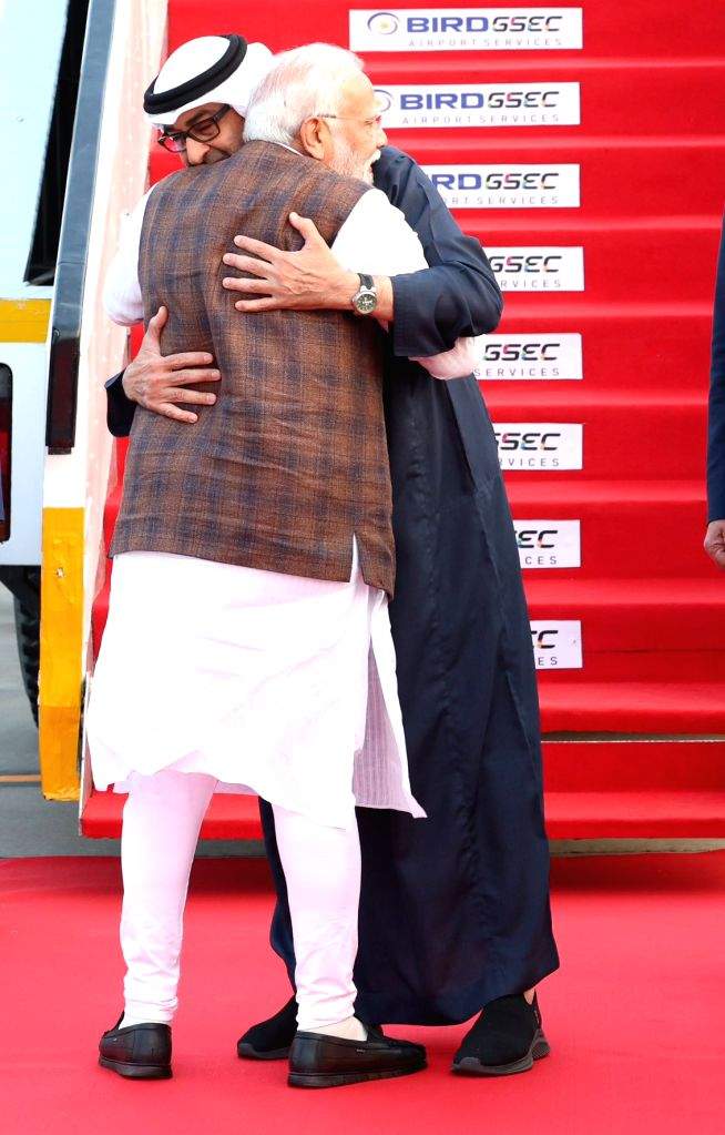 Prime Minister Narendra Modi welcomes President of UAE Sheikh Mohamed ...