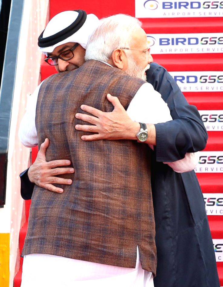 Prime Minister Narendra Modi welcomes President of UAE Sheikh Mohamed ...