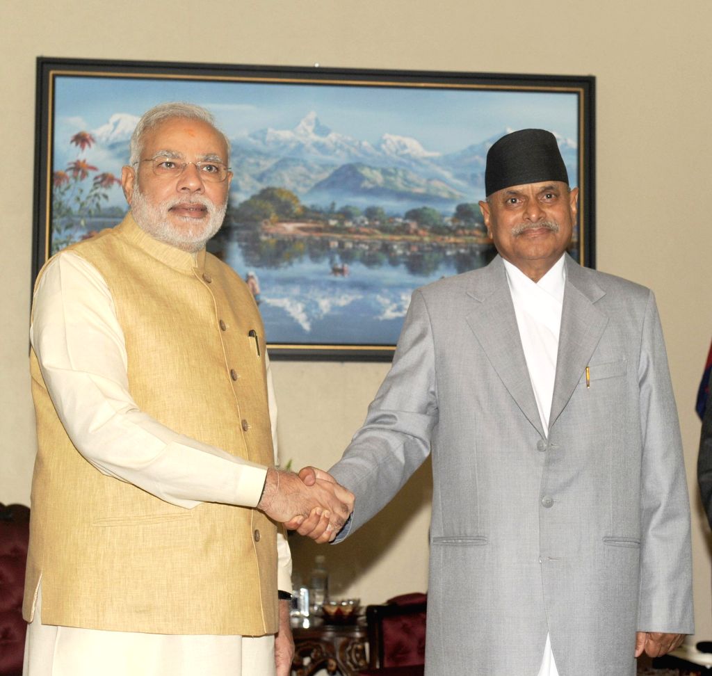 Kathmandu (Nepal): PM Modi meets Nepal President