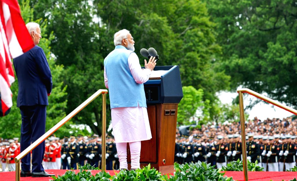 Prime Minister Narendra Modi with the President of USA, Joe Biden at ...