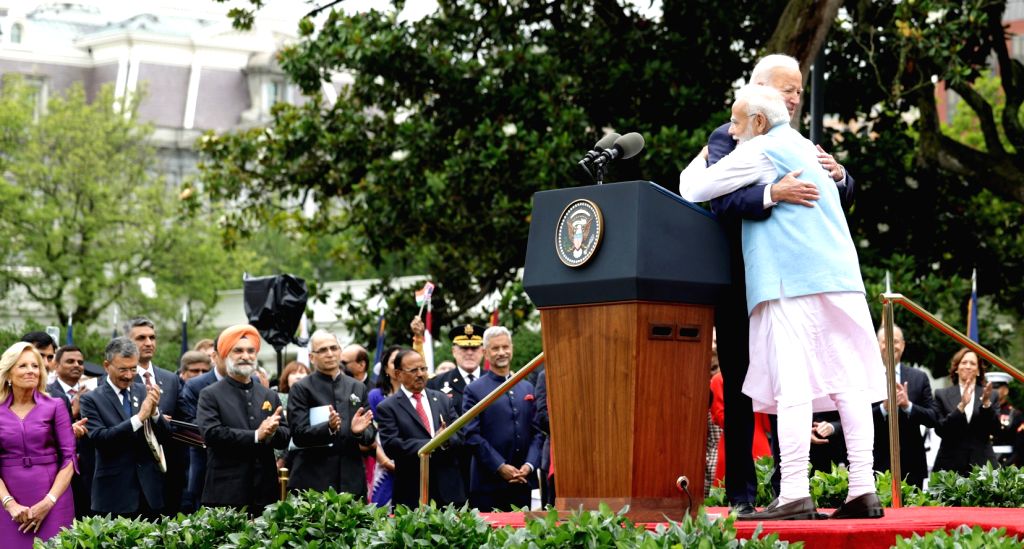 Prime Minister Narendra Modi with the President of USA, Joe Biden at ...