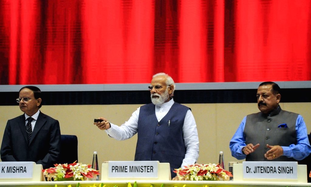 New Delhi : Prime Minister Narendra Modi during the 16th Civil Services Day