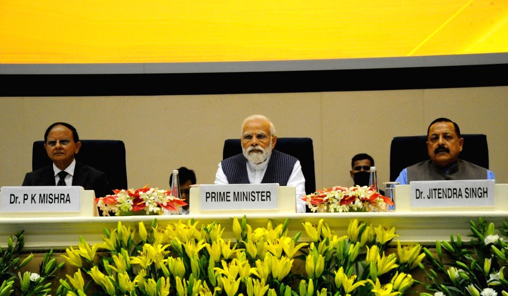 New Delhi : Prime Minister Narendra Modi during the 16th Civil Services Day