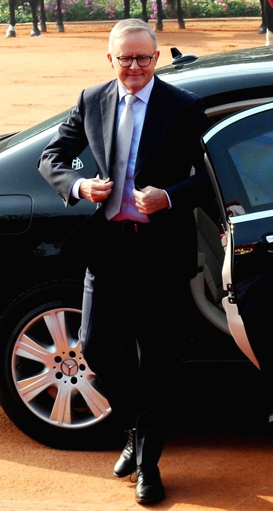 Prime Minister of Australia Anthony Albanese arrives at the Rashtrapati ...