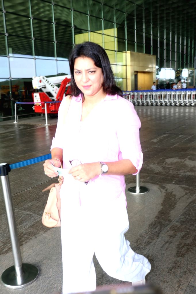 : Priya Dutt Spotted At Airport Departure in Mumbai on may 14, 2022