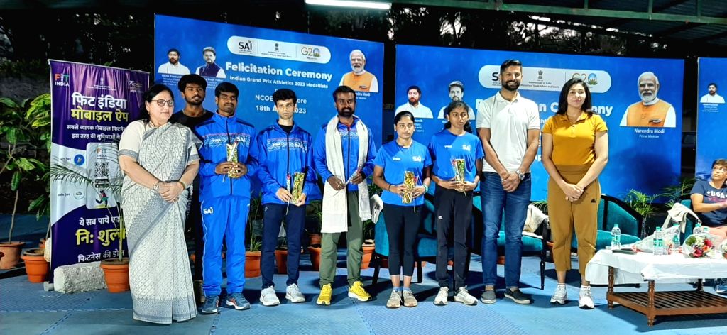 Free photo : Priyanka Goswami, Shaili Singh among athletes feted for ...