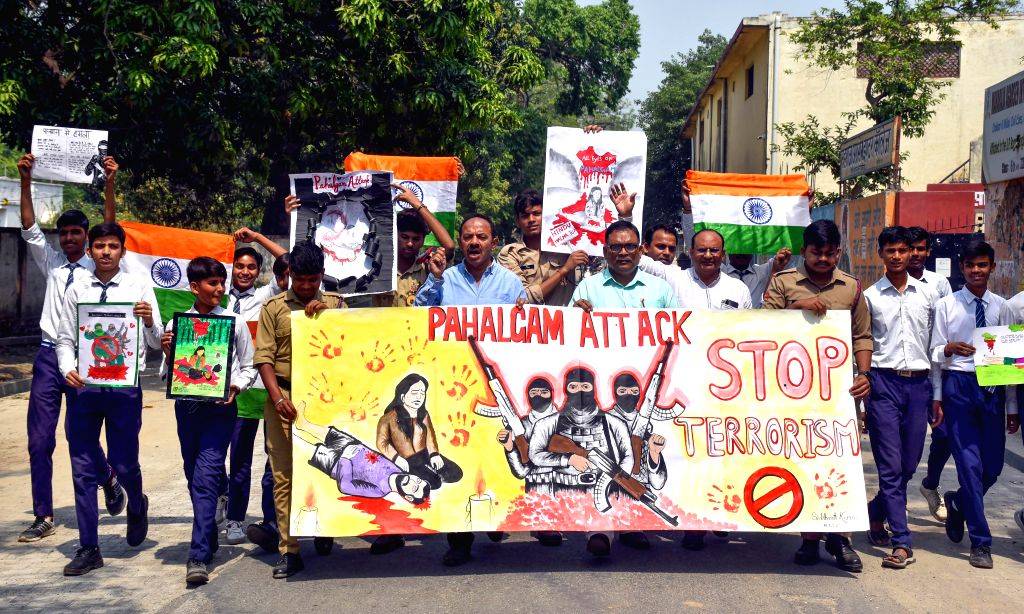 Protest against the Pahalgam terror attack