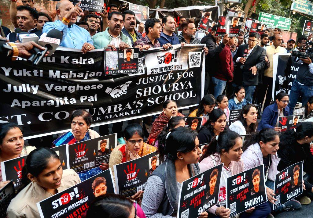 Protest for Justice for Shourya at Jantar Mantar
