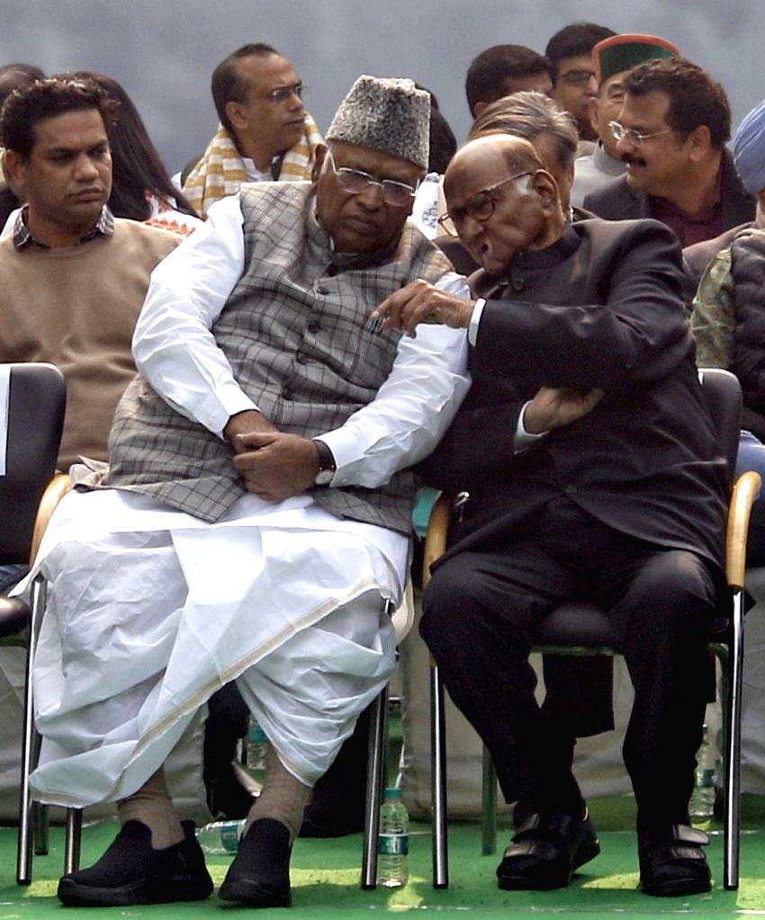 Protest of Indian National Developmental Inclusive Alliance (INDIA) at ...
