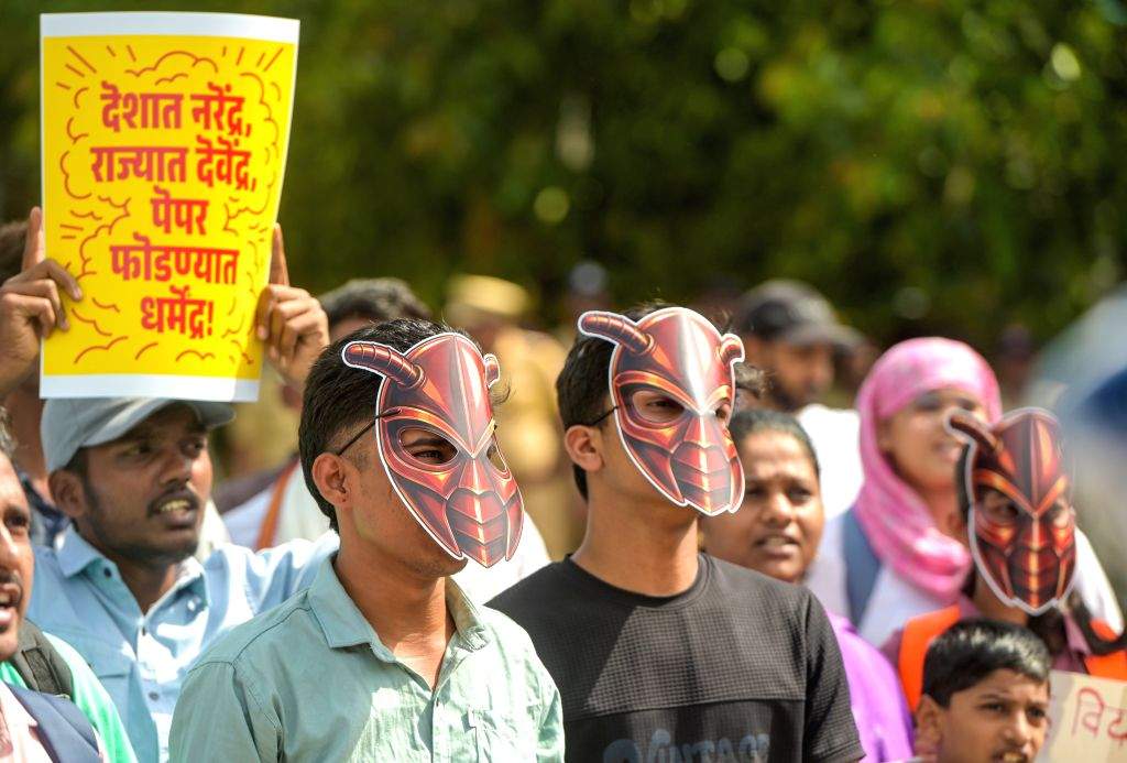 Protesters gather at SPPU during nationwide agitation