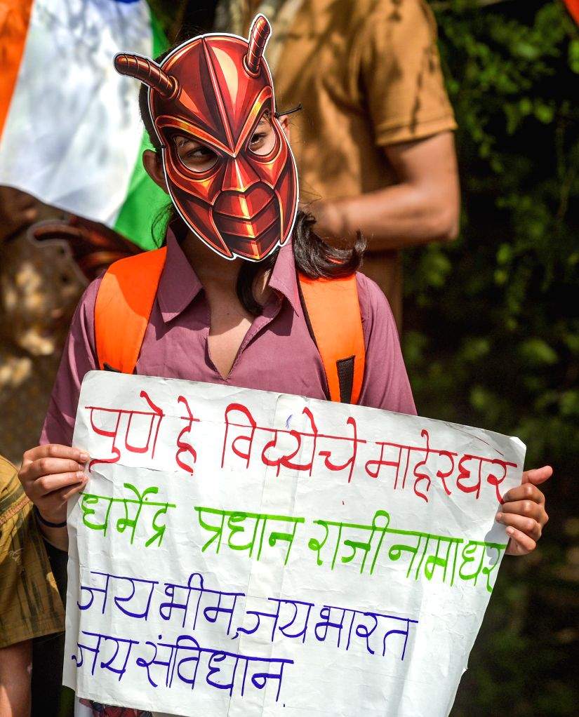 Protesters gather at SPPU during nationwide agitation
