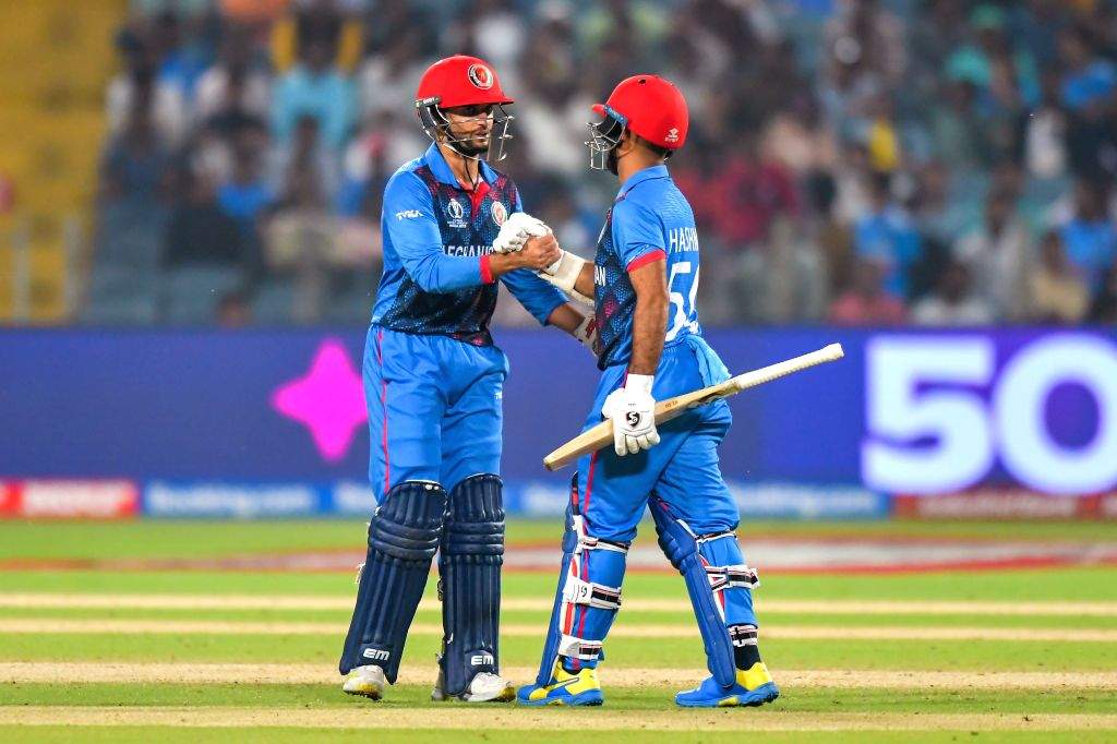 Pune : ICC Men's Cricket World Cup match between Sri Lanka and Afghanistan