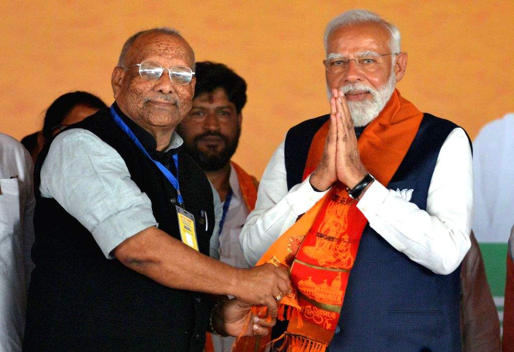 Prime Minister Narendra Modi during a public meeting ahead of Lok Sabha ...