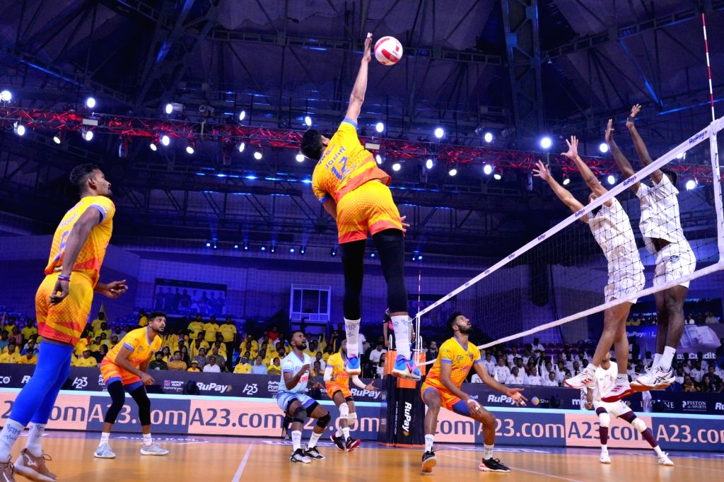 Free Photo : PVL 2023: Ahmedabad Defenders top table with 5-0 win over ...