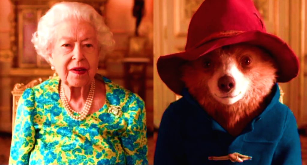 Free Photo :Queen having tea with Paddington