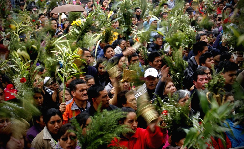 ECUADOR-QUITO-PALM SUNDAY