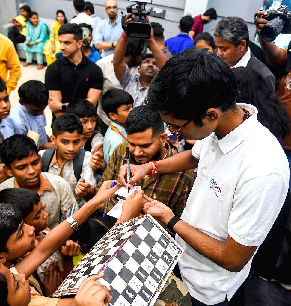 R Praggnanandhaa at Dharavi Chess Championship