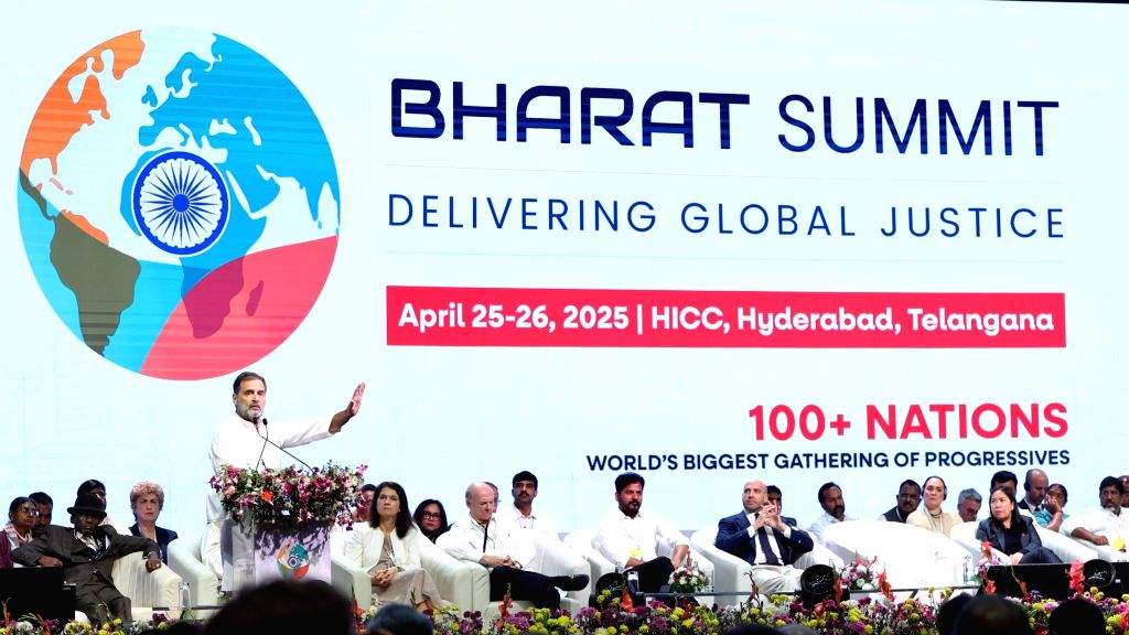Rahul Gandhi at Bharat Summit 2025