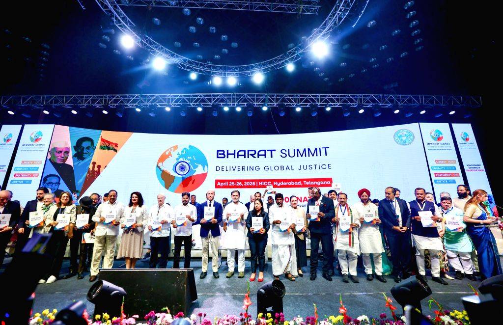 Rahul Gandhi at Bharat Summit 2025
