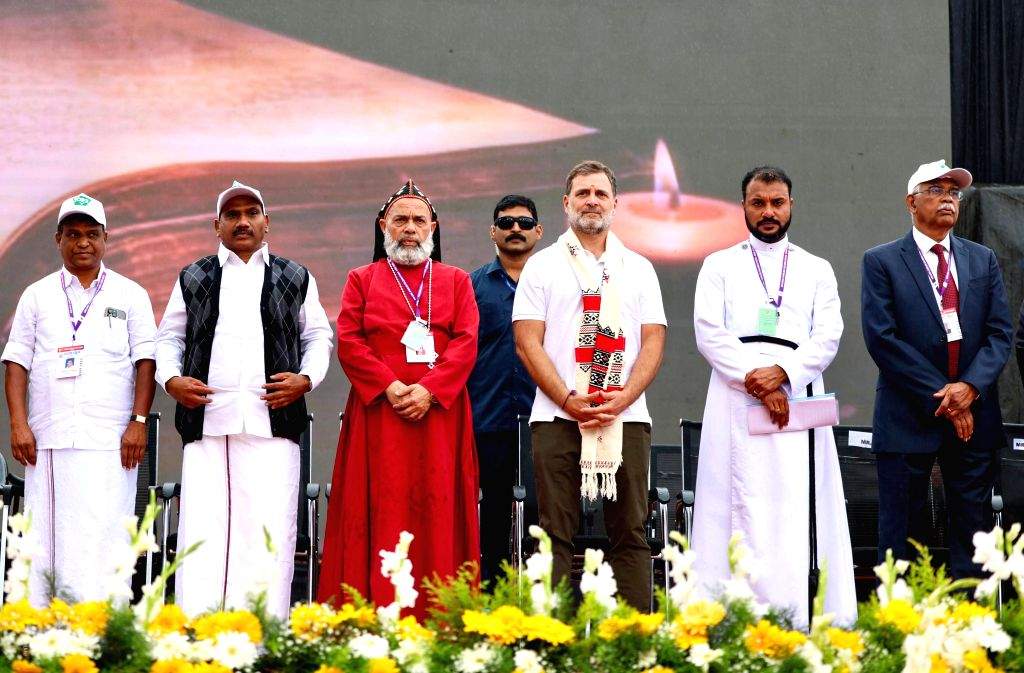 Rahul Gandhi at St. Thomas English High School