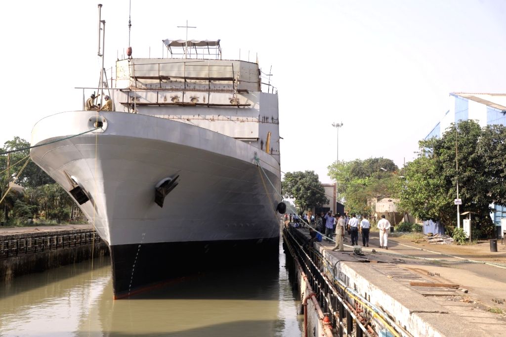 Free Photo:Rajabagan Dockyard comes of age, docks 110 metre long vessel