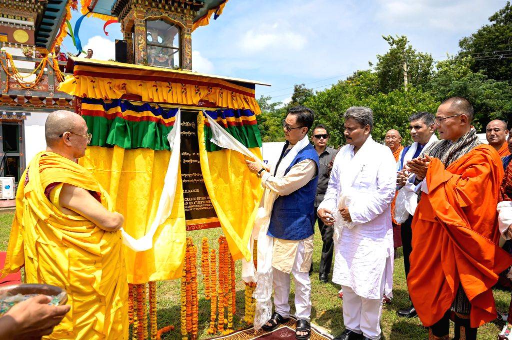 Kiren Rijiju at consecration of Bhutanese Temple