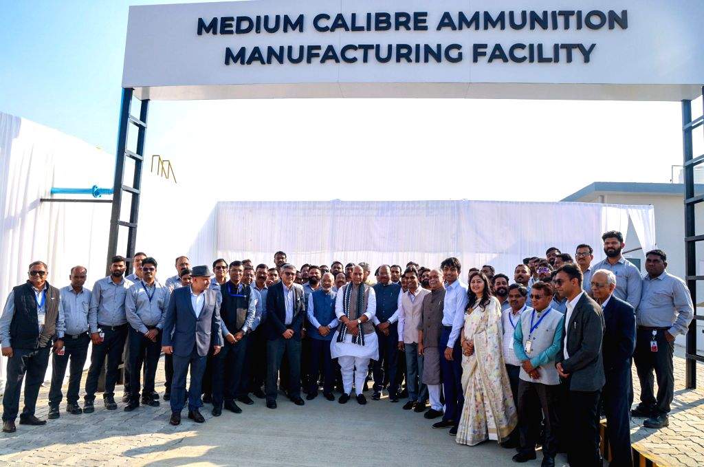 Rajnath Singh Inaugurates Ammunition Manufacturing Facility