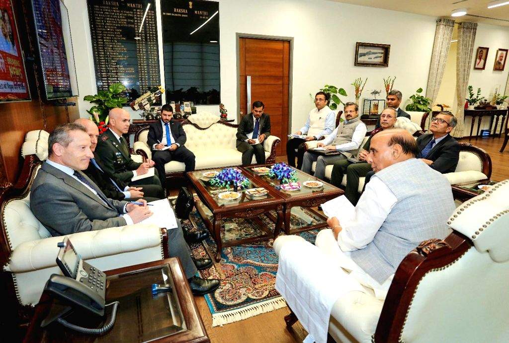 Rajnath Singh meets Israeli defence official